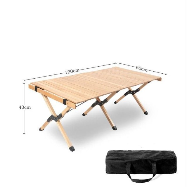 Portable Solid Wood Folding Table for Camping and Picnics - Enchanted Celt