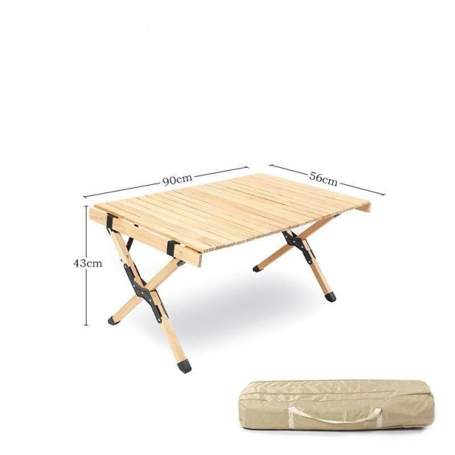 Portable Solid Wood Folding Table for Camping and Picnics - Enchanted Celt